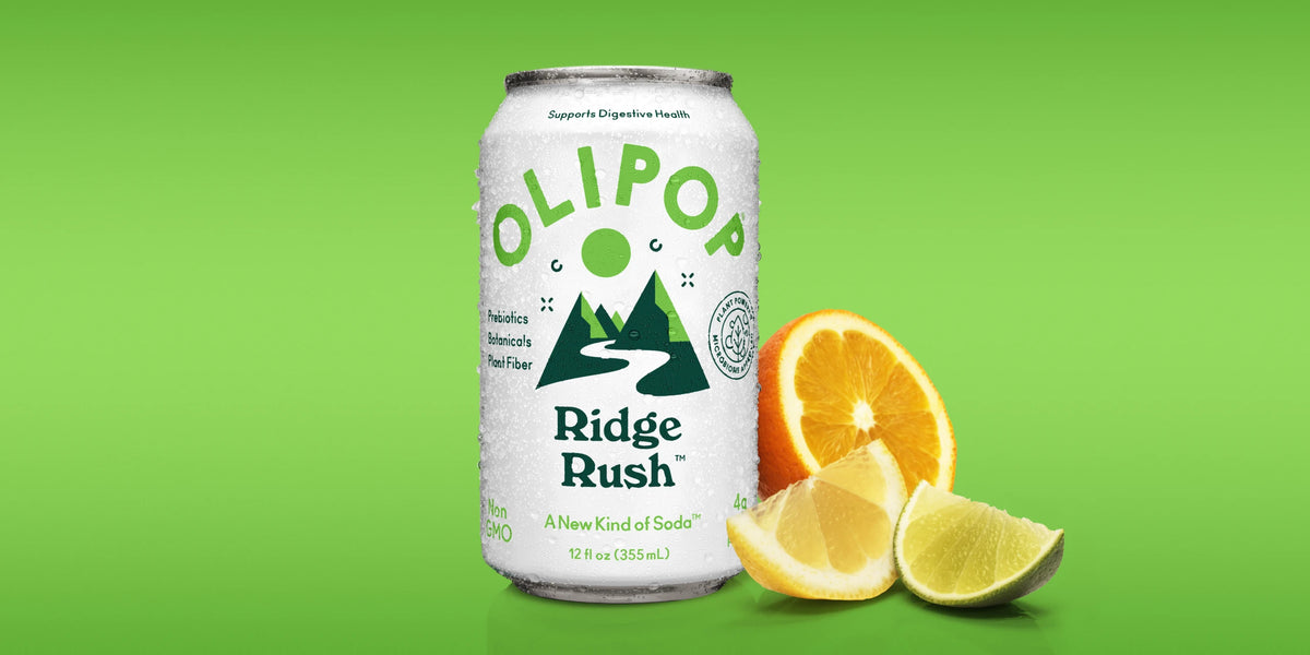 Ridge Rush Prebiotic Soda 12-Pack | OLIPOP