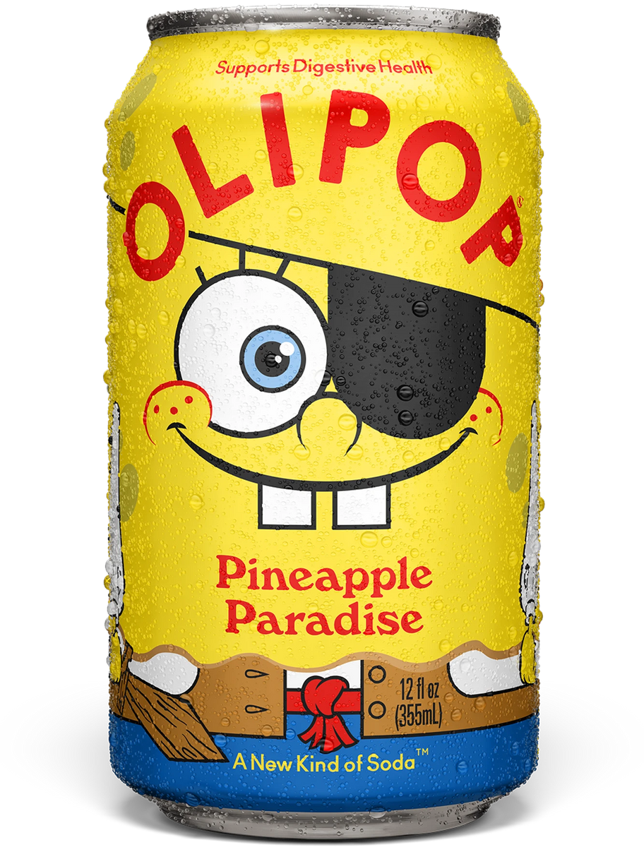 SpongeBob Pineapple Paradise Prebiotic Soda | OLIPOP