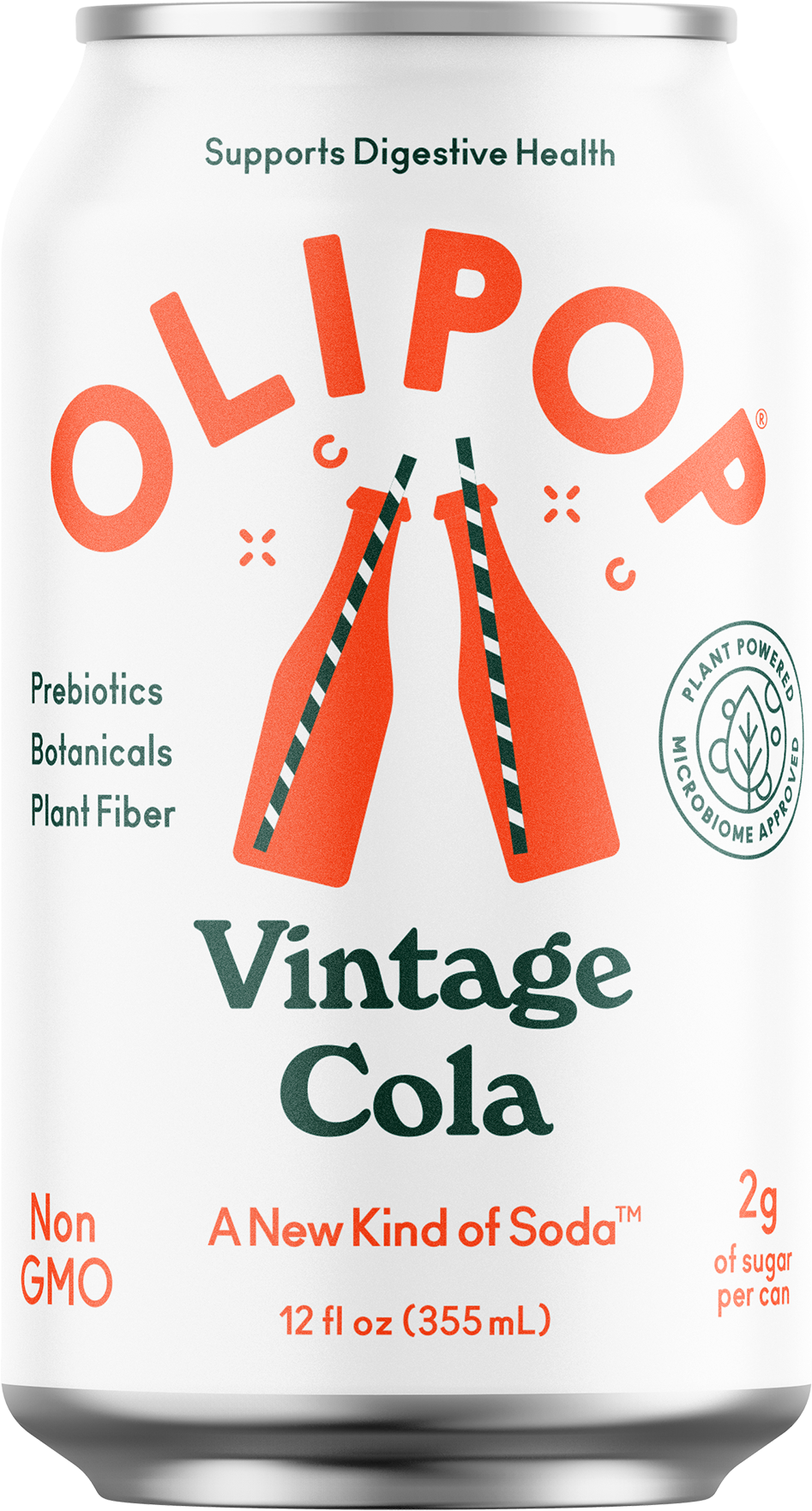Vintage Cola Prebiotic Soda 12-Pack | OLIPOP